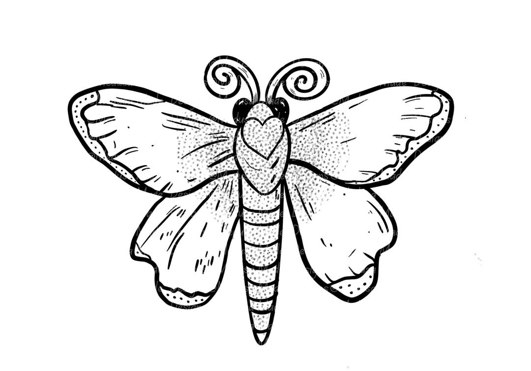 Cute Moth Digital Download - SVG - Etsy