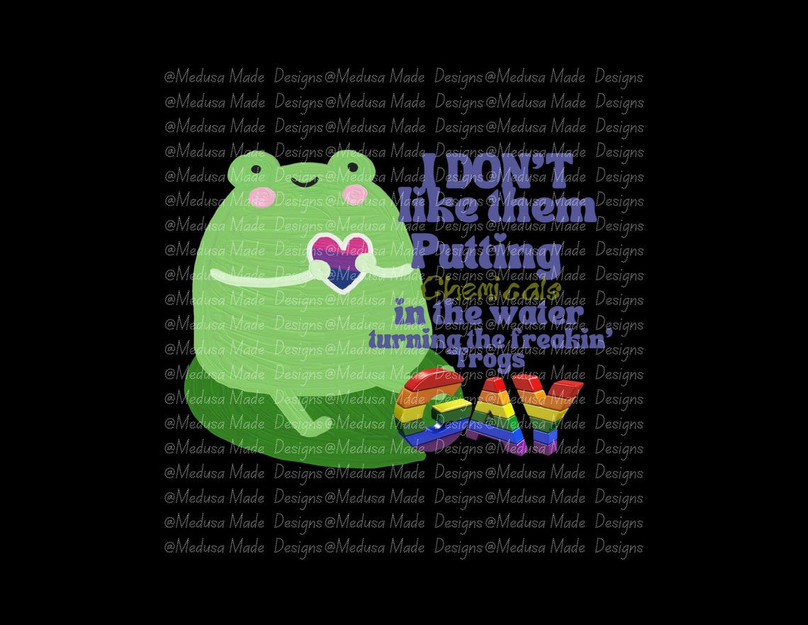 LGBTQ Frog - Bi Digital Download-png - Etsy