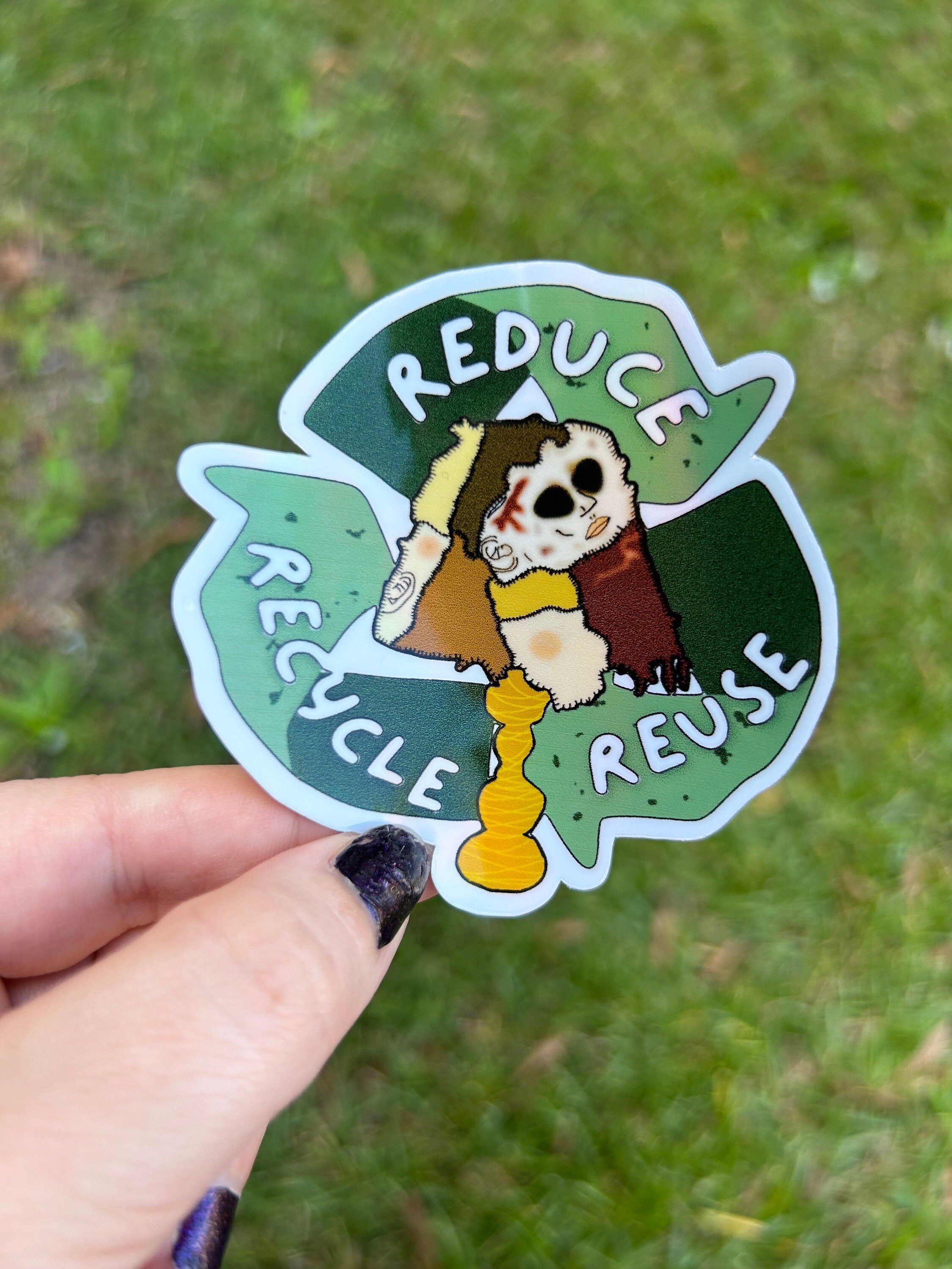 Reduce Reuse Recycle Holographic Sticker - Etsy