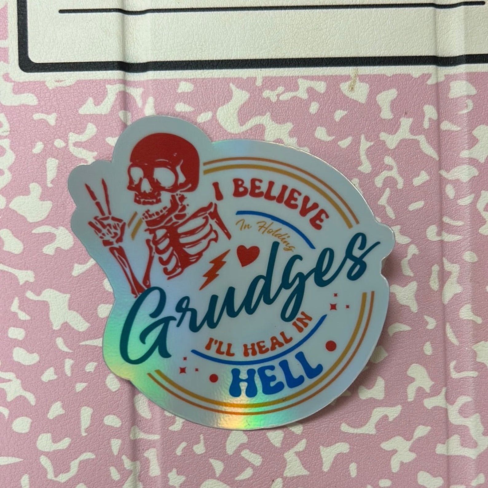 Grudges Holographic Sticker - Etsy
