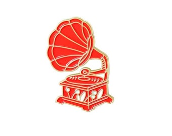 Gramophone Pin - Etsy