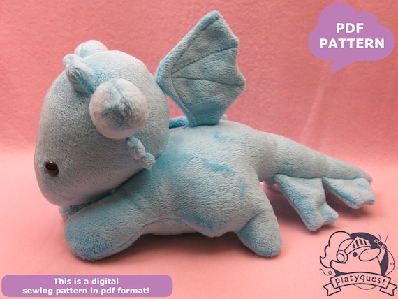 Chubby Laying Dragon Toothless Pattern DIY Chubby Dragon - Etsy