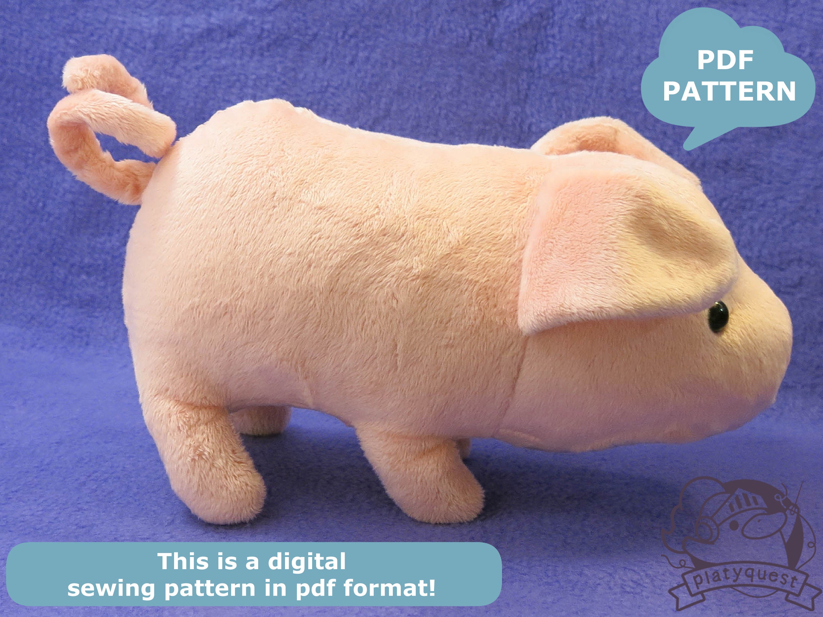 Monster Hunter World Poogie DIY Pig Sewing Tutorial Piggy | Etsy