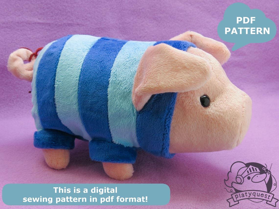 Monster Hunter World Poogie DIY Pig Sewing Tutorial Piggy - Etsy