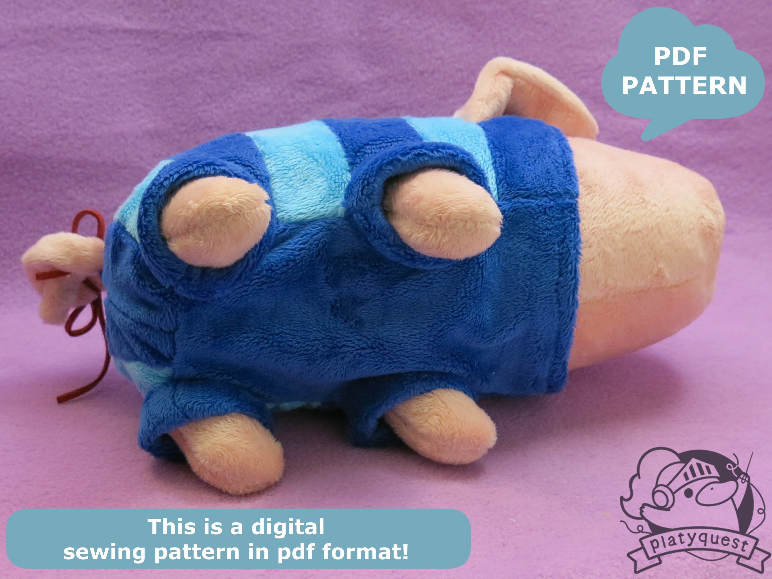 Monster Hunter World Poogie DIY Pig Sewing Tutorial Piggy - Etsy