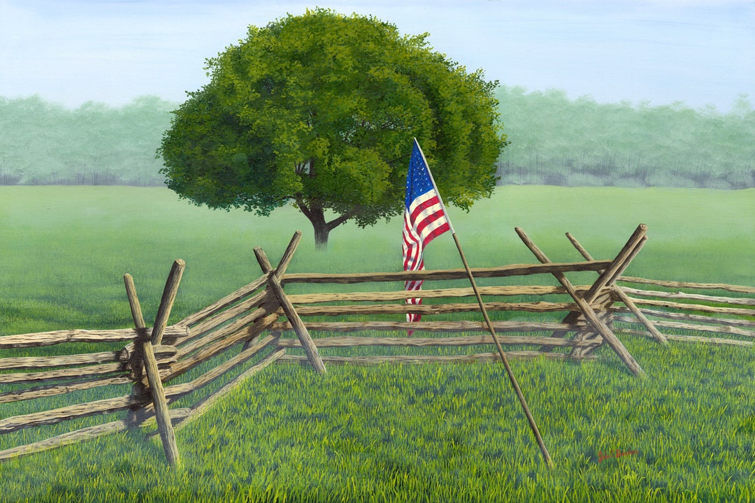 National Battlefield Oil Painting 14”x11” Open Edition Signed Print ...