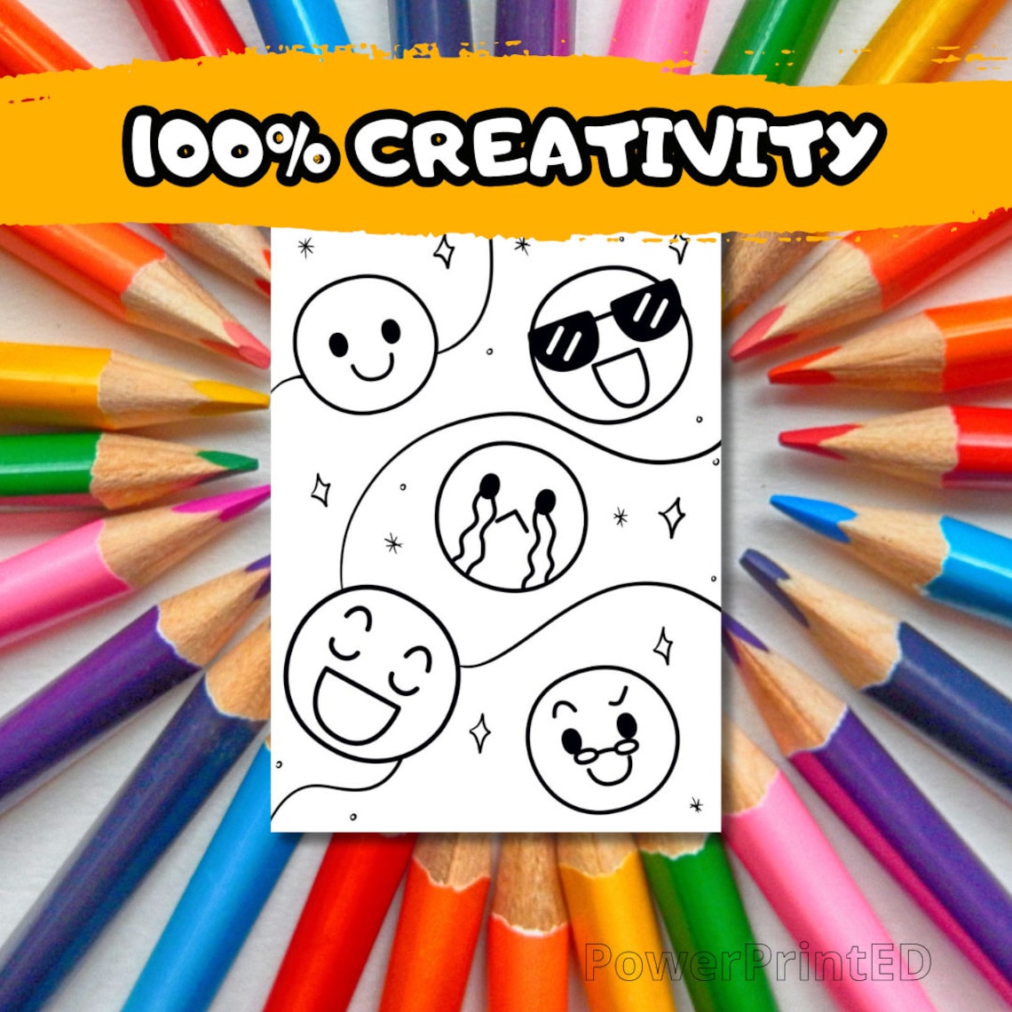 15 EMOJI Coloring Pages/ Kid Coloring Pages/printable Coloring Pages ...