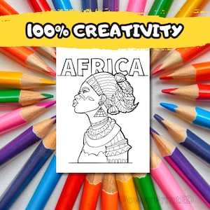 15 AFRICA Coloring Pages/ African Coloring Pages/ Kid Coloring Pages ...