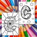 15 LETTER C Coloring Pages/ Alphabet Coloring Pages/ Abc Coloring Pages ...