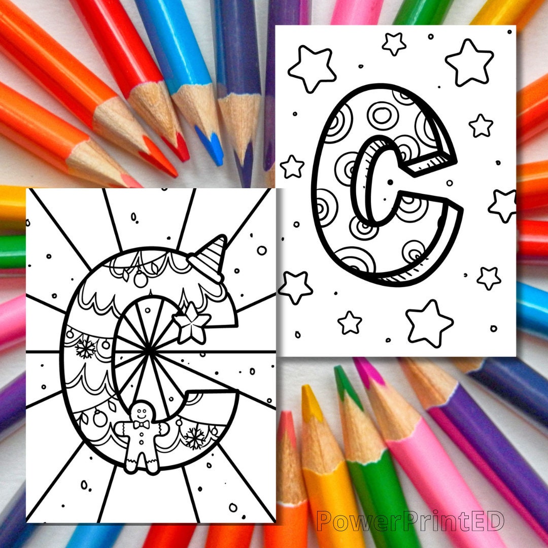 15 LETTER C Coloring Pages/ Alphabet Coloring Pages/ Abc Coloring Pages ...