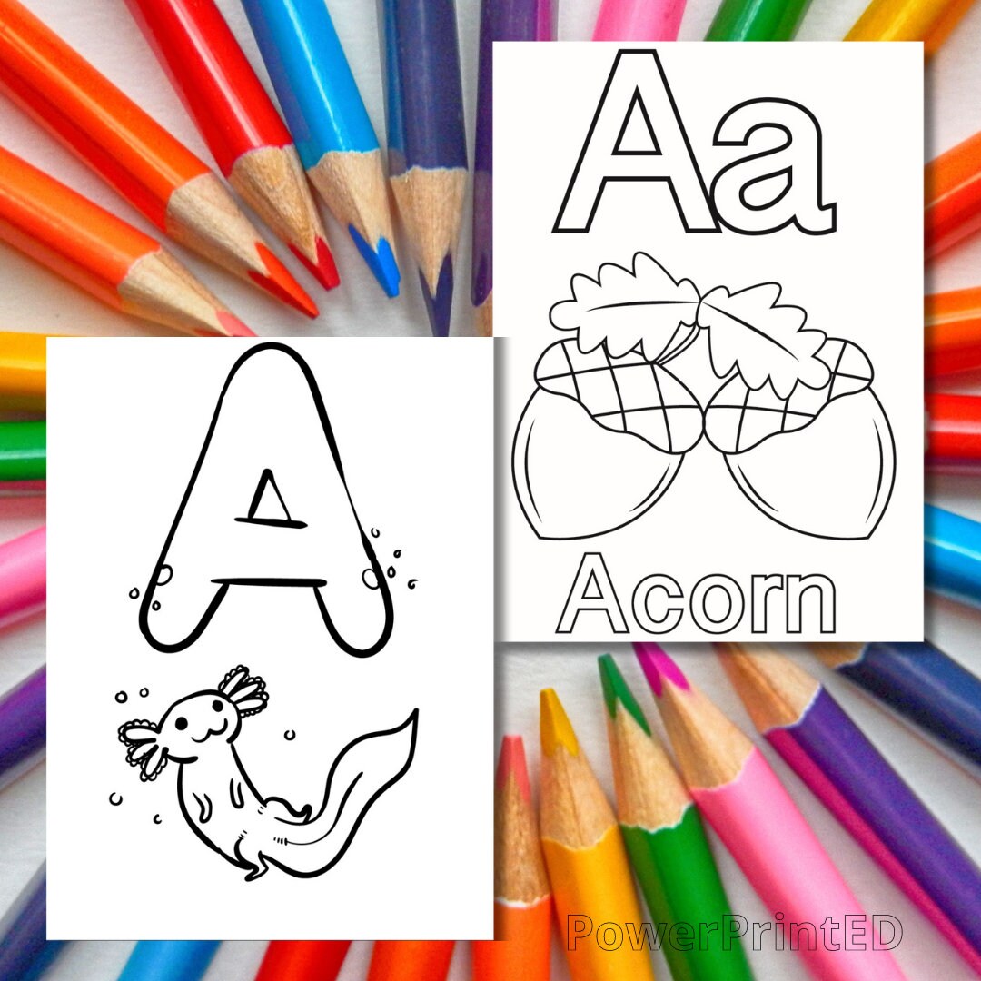 25 LETTER A Coloring Pages/ Alphabet Coloring Pages/ Abc Coloring Pages ...
