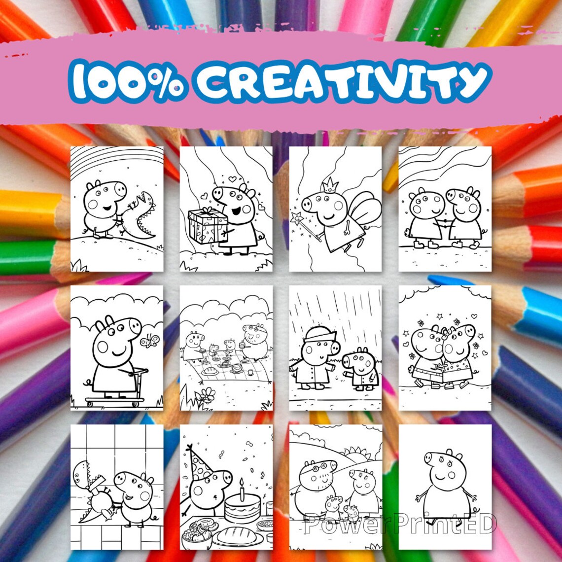 65 PEPPA BIG Coloring Pages / Printable Coloring Pages / Coloring Pages ...