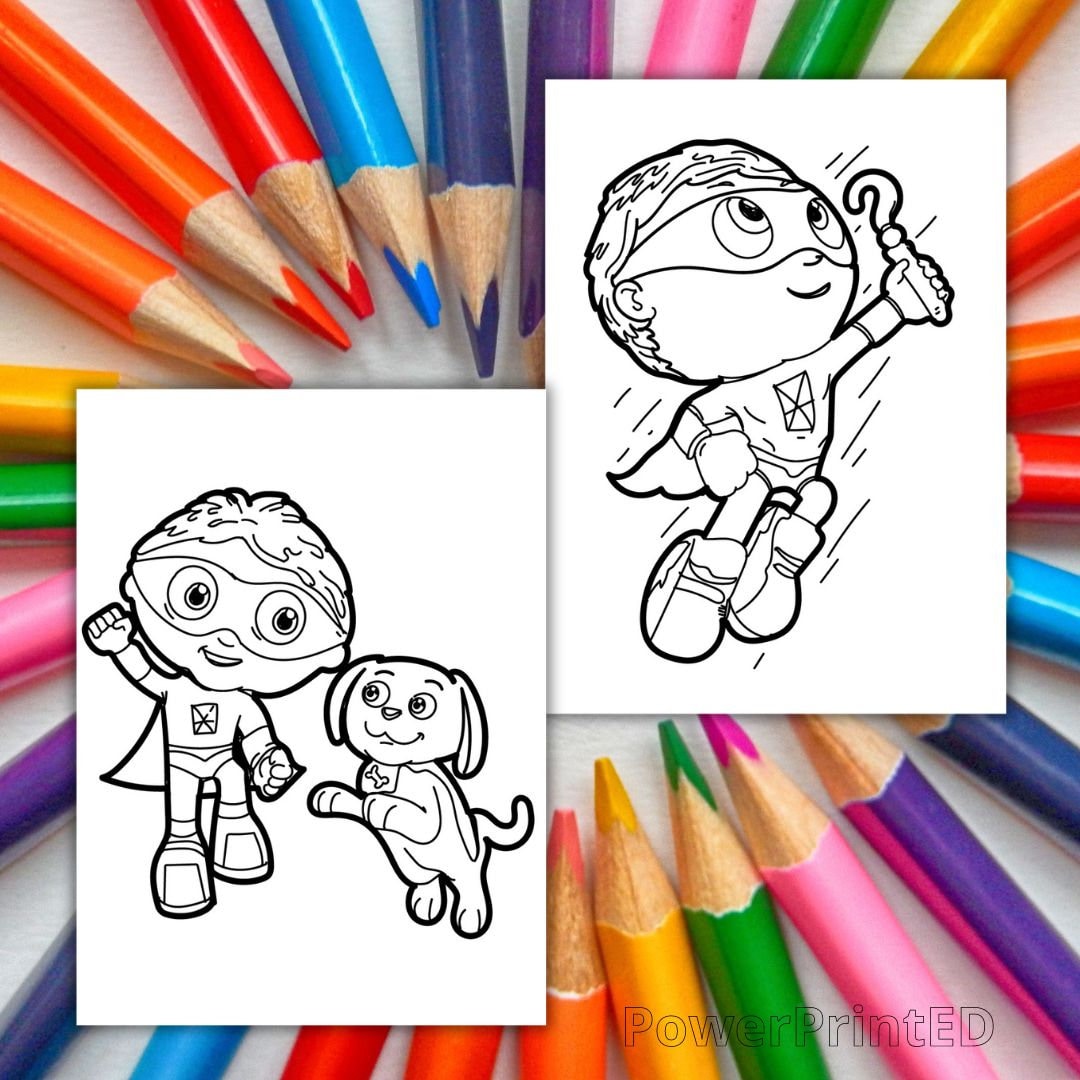 15 SUPER Coloring Pages / Printable Coloring Pages for Kid/ Activities ...