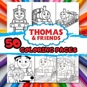 50 THOMAS & FRIENDS Coloring Pages / Coloring Book for Kid / Printable ...