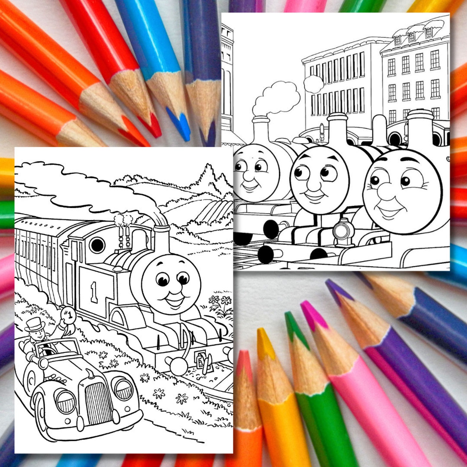 50 THOMAS & FRIENDS Coloring Pages / Coloring Book for Kid / - Etsy Canada
