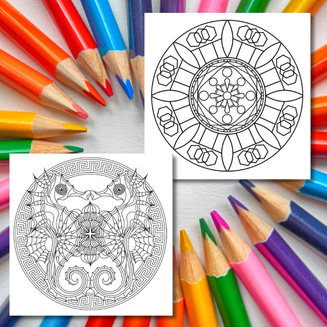40 Mandala Coloring Pages / Printable Coloring Book / Coloring Pages ...