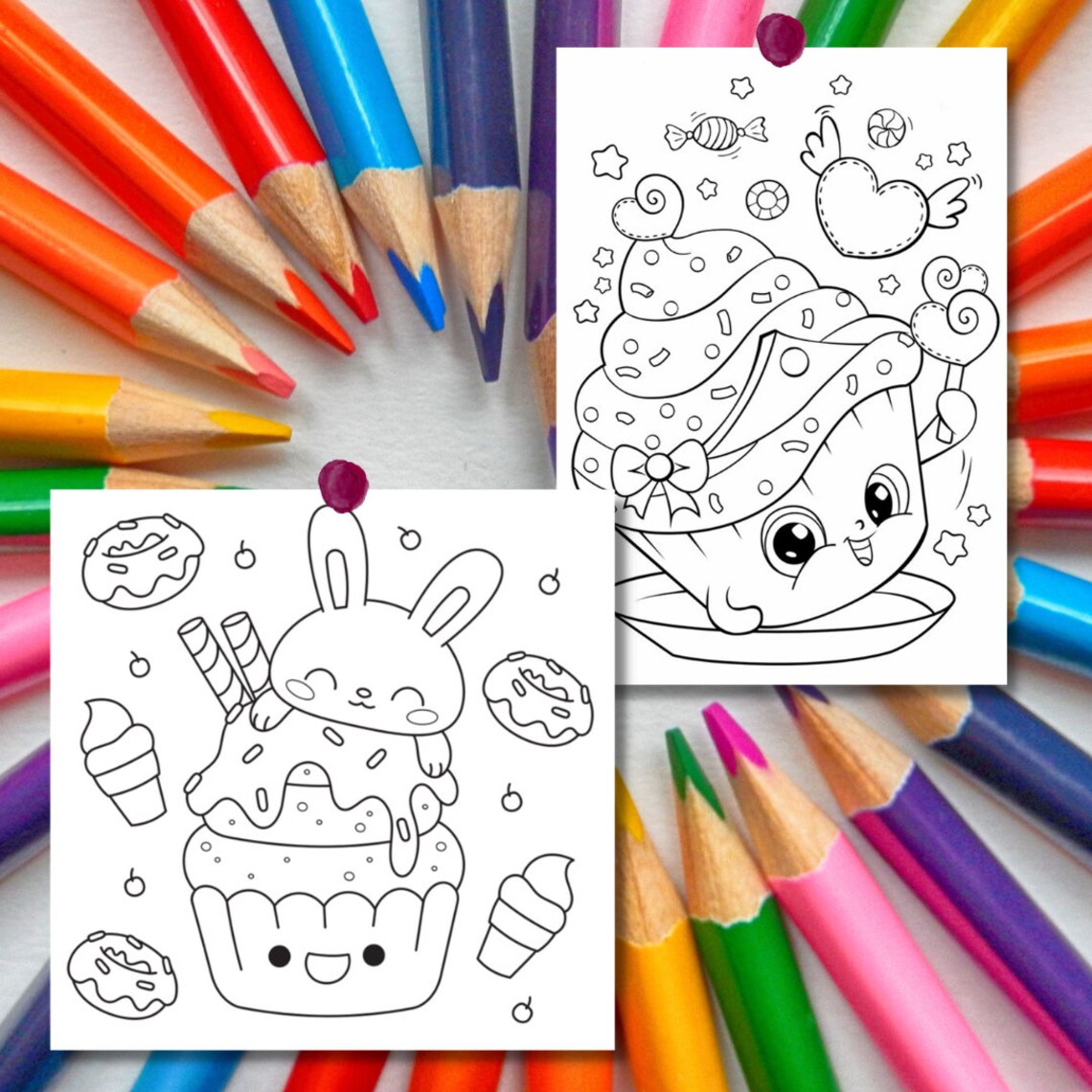 60 Cute Kawaii Coloring Pages Kawaii Coloring Pages Cute Coloring Pages ...