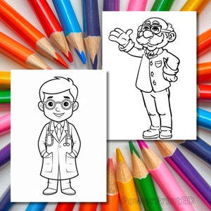 15 DOCTOR Coloring Pages /science Coloring Pages/hospital Coloring ...
