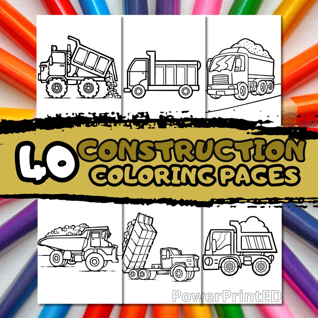 40 CONSTRUCTION Coloring Pages/construction Truck Coloring Page ...