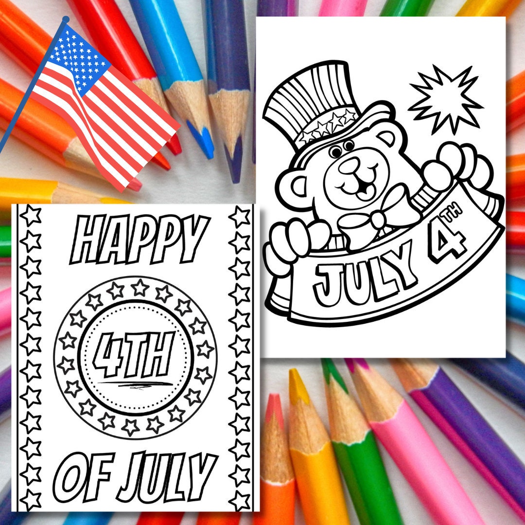 4th of July Coloring Pages to Download and Print, Fourth of July ...