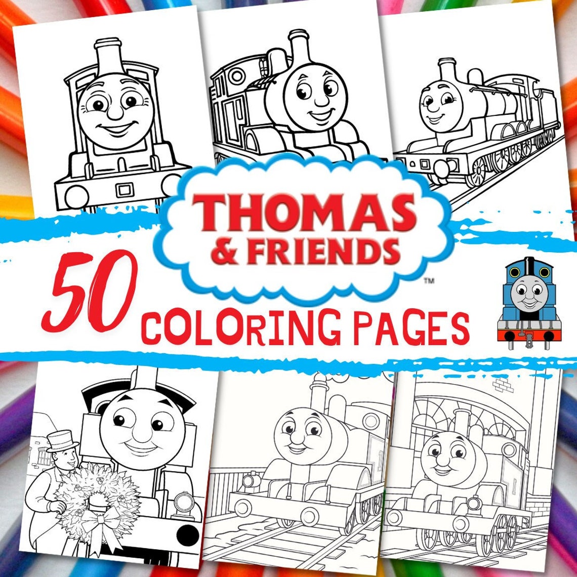 50 THOMAS & FRIENDS Coloring Pages / Coloring Book for Kid / - Etsy Canada