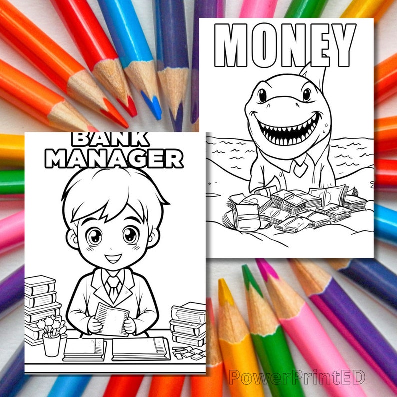 15 MONEY Coloring Pages/ Kid Coloring Pages/printable Coloring Pages ...