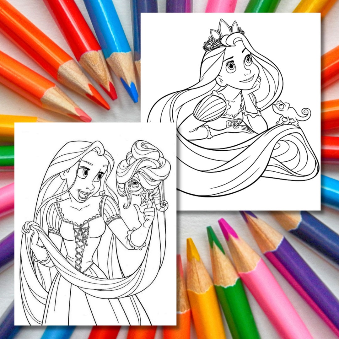 45 RAPUNZEL Coloring Pages /coloring Book for Kid / Printable Coloring ...