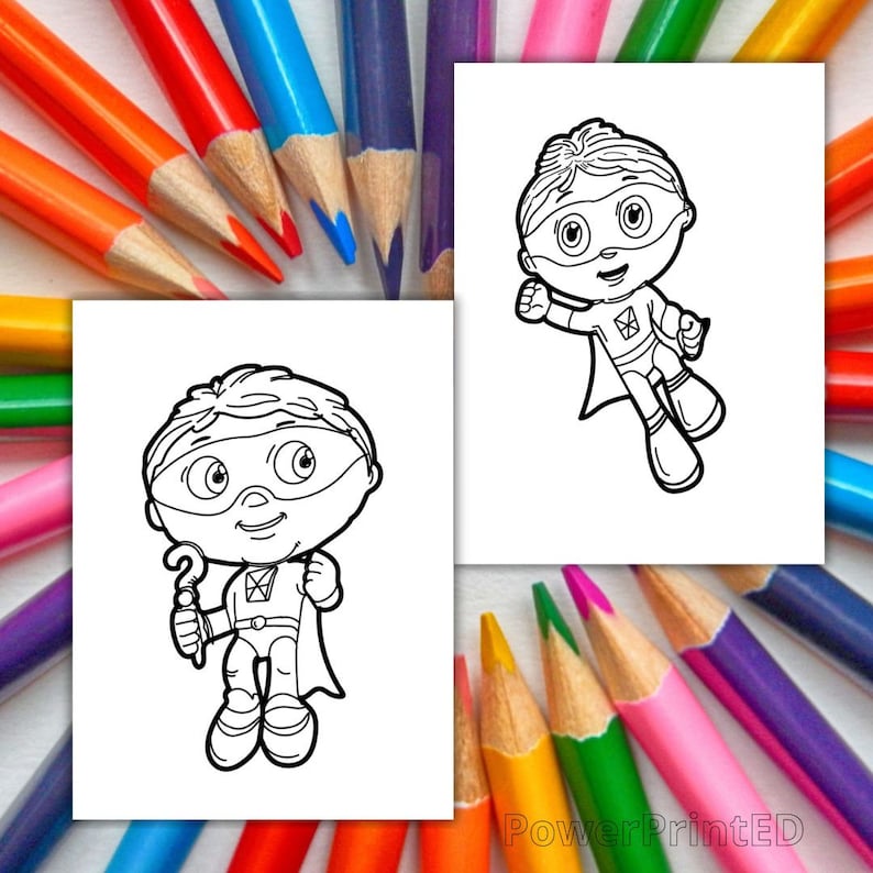 15 SUPER Coloring Pages / Printable Coloring Pages for Kid/ Activities ...