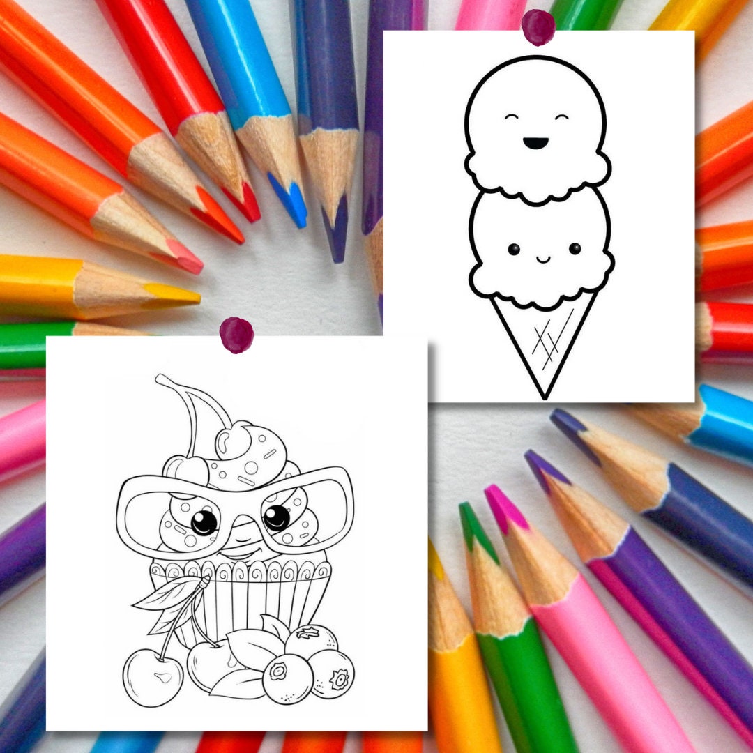 60 Cute Kawaii Coloring Pages Kawaii Coloring Pages Cute Coloring Pages ...
