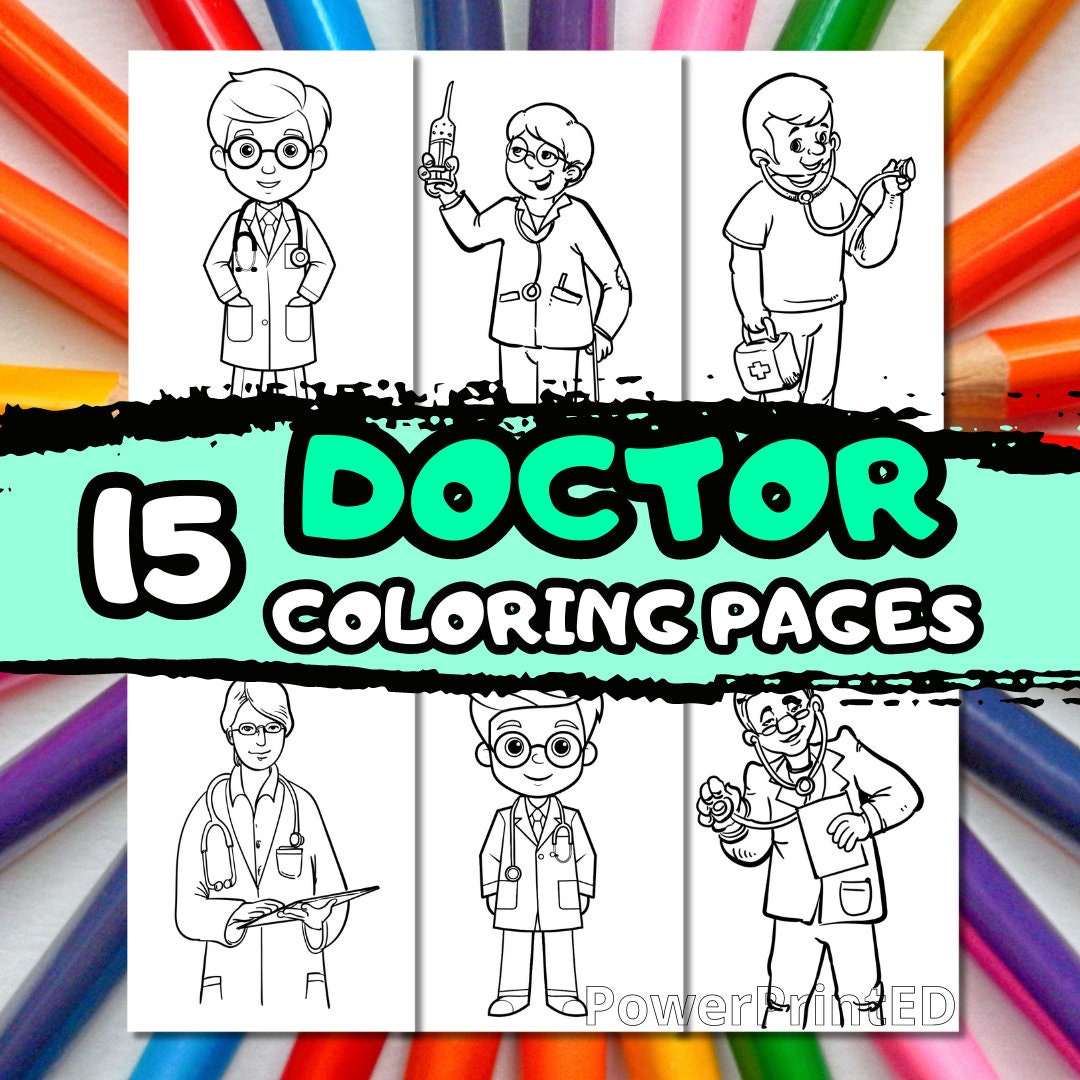 15 DOCTOR Coloring Pages /science Coloring Pages/hospital Coloring ...