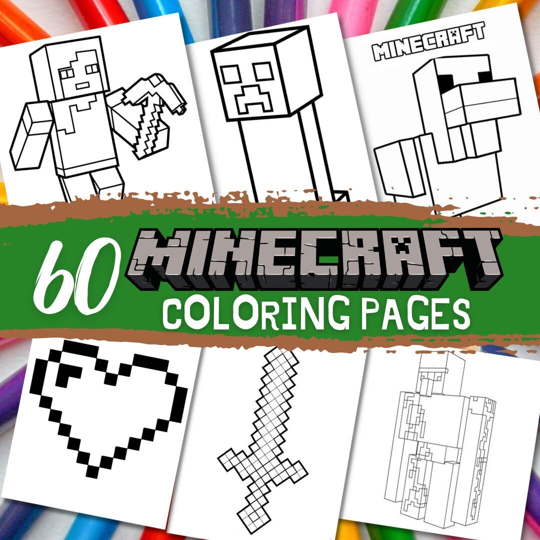 Minecraft Coloring Pages To Print Sword