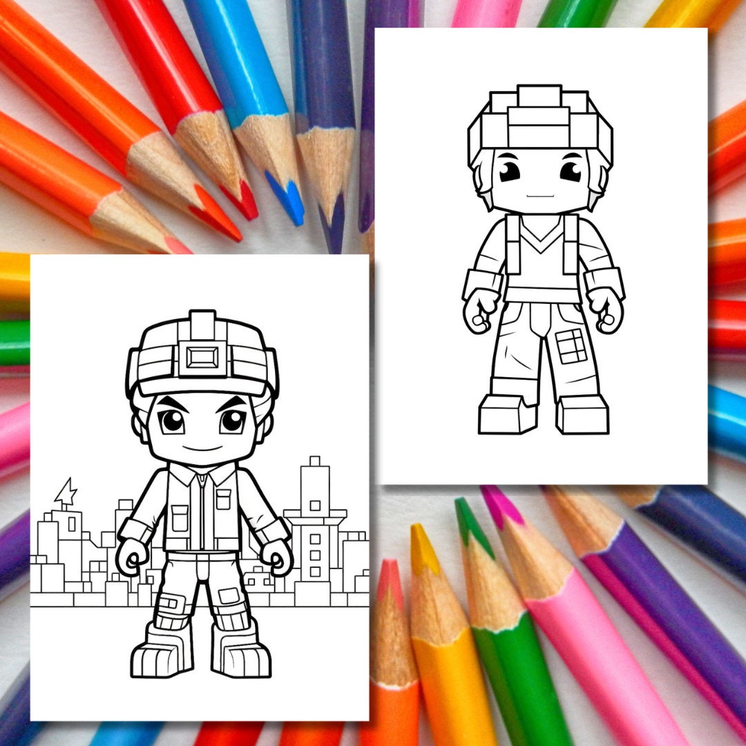30 ROBLOX Coloring Pages / Coloring Pages A4 Format for - Etsy Australia
