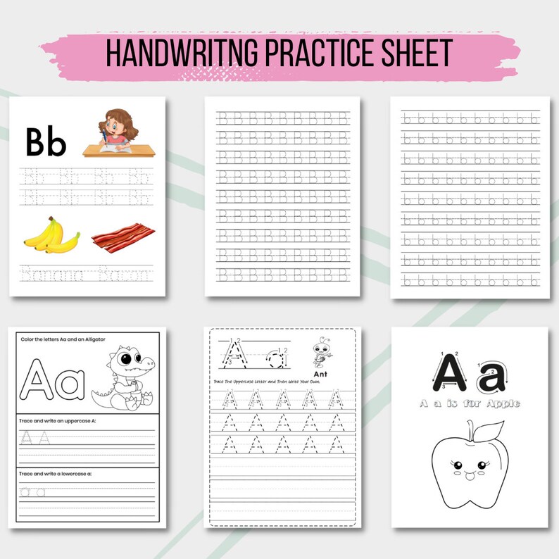 500 Handwriting Worksheet,writing Practice Sheets ,handwriting Practice ...
