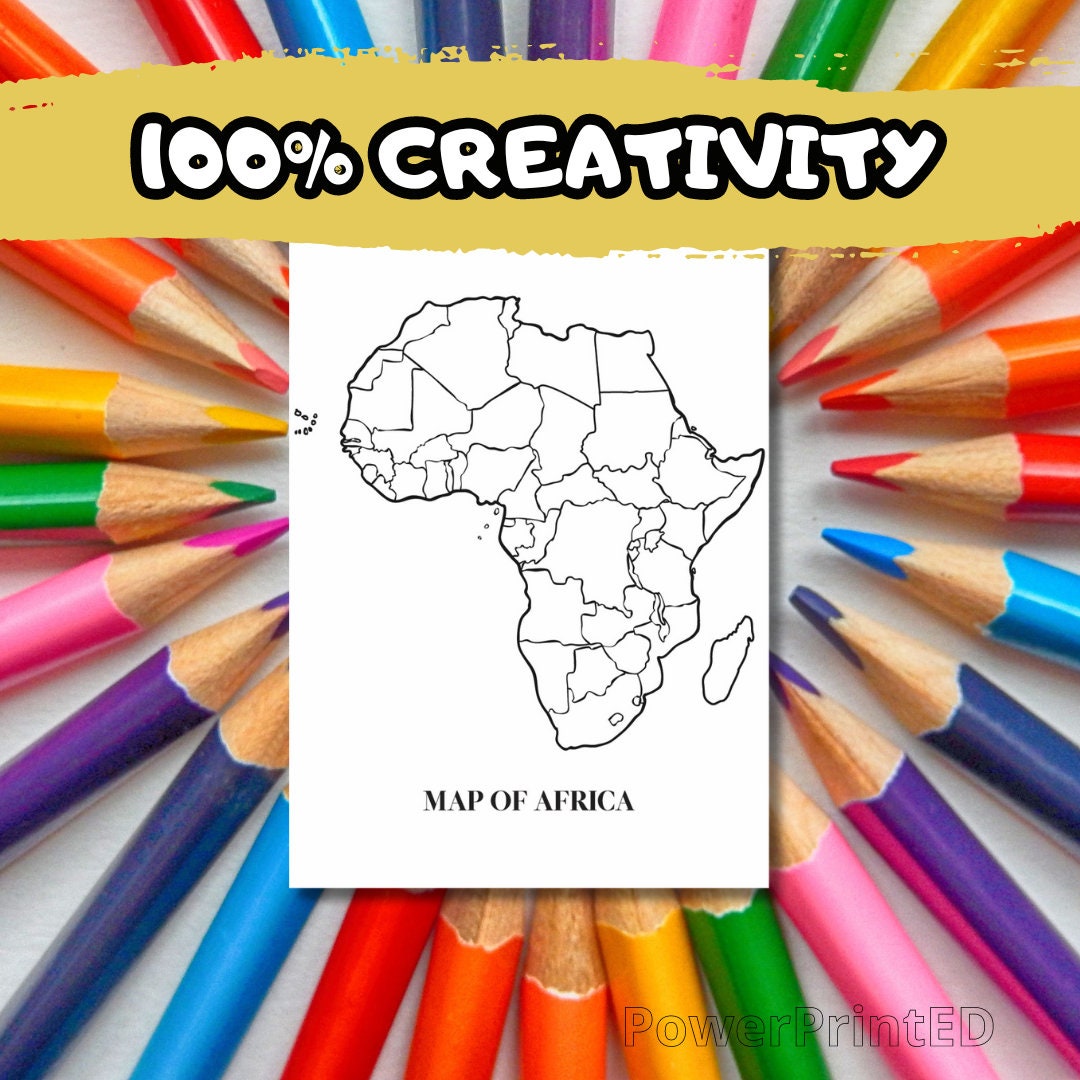15 WORLD MAP Coloring Pages/homeschool/downloadable Coloring Sheets ...