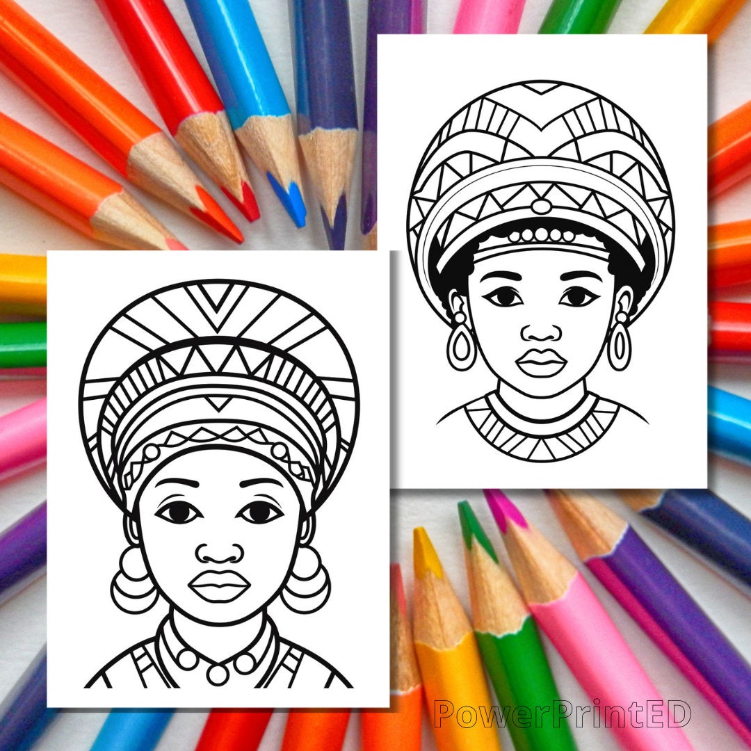 15 AFRICA Coloring Pages/ African Coloring Pages/ Kid Coloring Pages ...