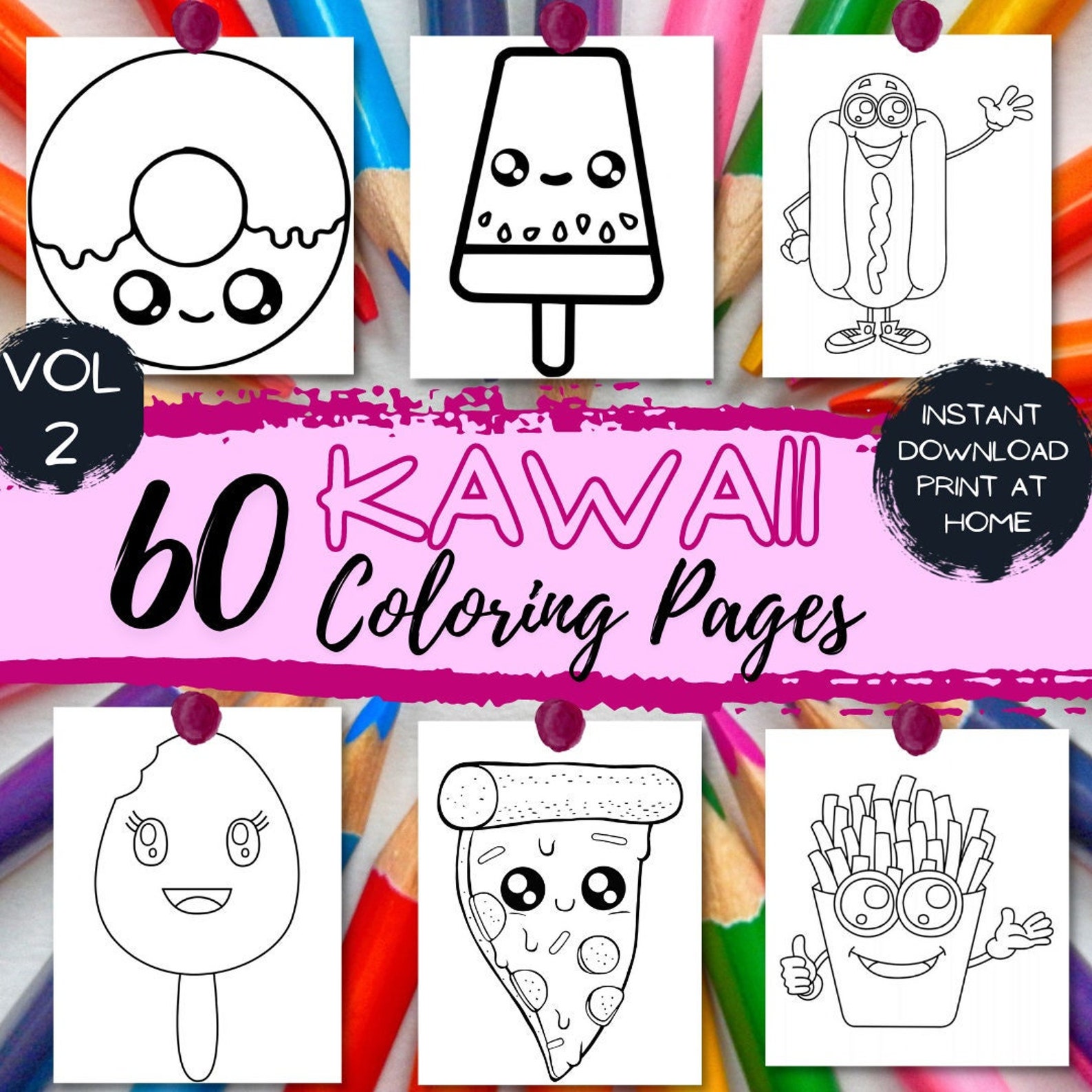 60 Cute Kawaii Coloring Pages Kawaii Coloring Pages Cute Coloring Pages ...