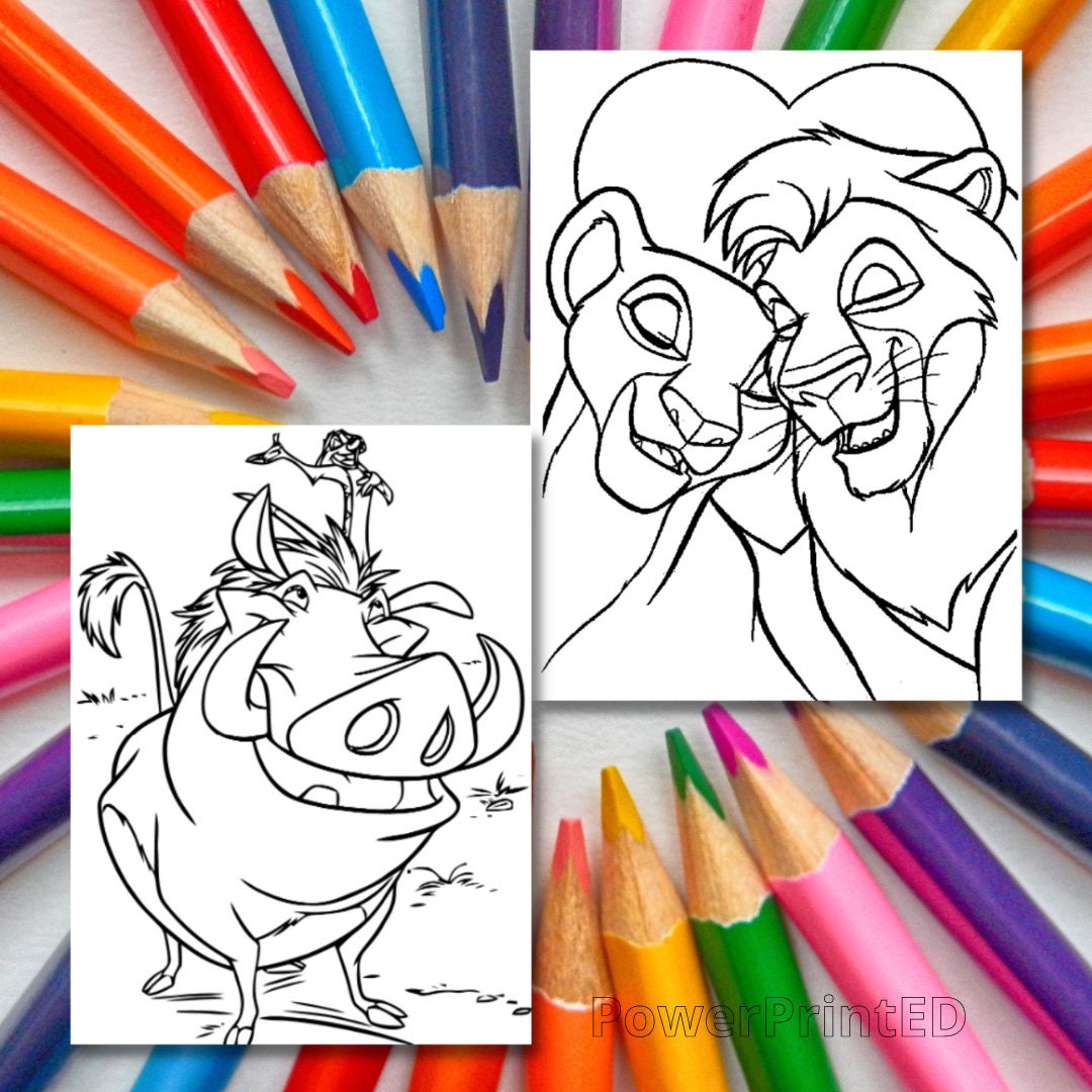 40 LION KING Coloring Pages / Coloring Book for Kid / Printable ...