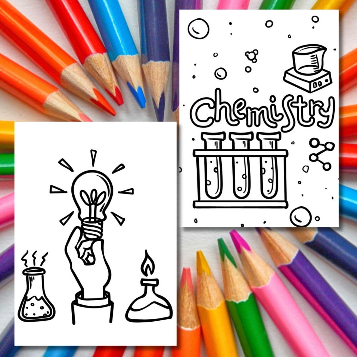 15 SCIENCE Coloring Pages/homeschool/downloadable Coloring Sheets ...