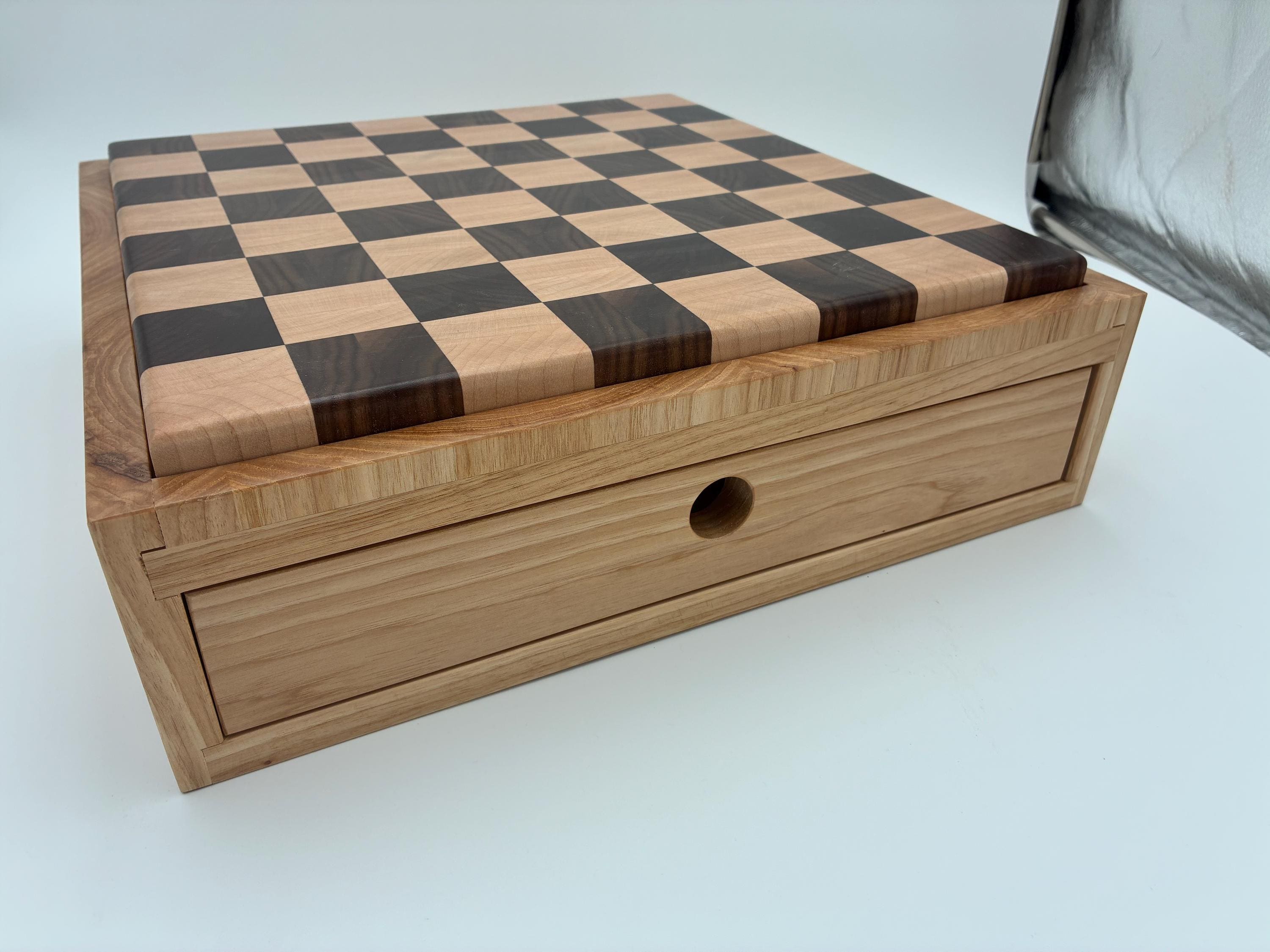 Chess Board With Drawer - Etsy