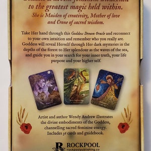 CARD DECK!! Goddess Dream Oracle Deck and Guidebook Set (36 Cards & 83 ...