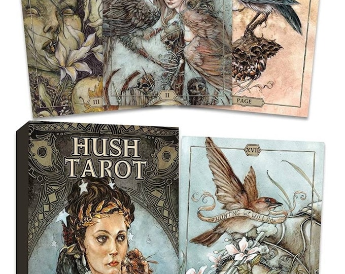 CARD DECK!! Hush Tarot Deck and Guidebook Set (78 Cards & 68 Pages ...