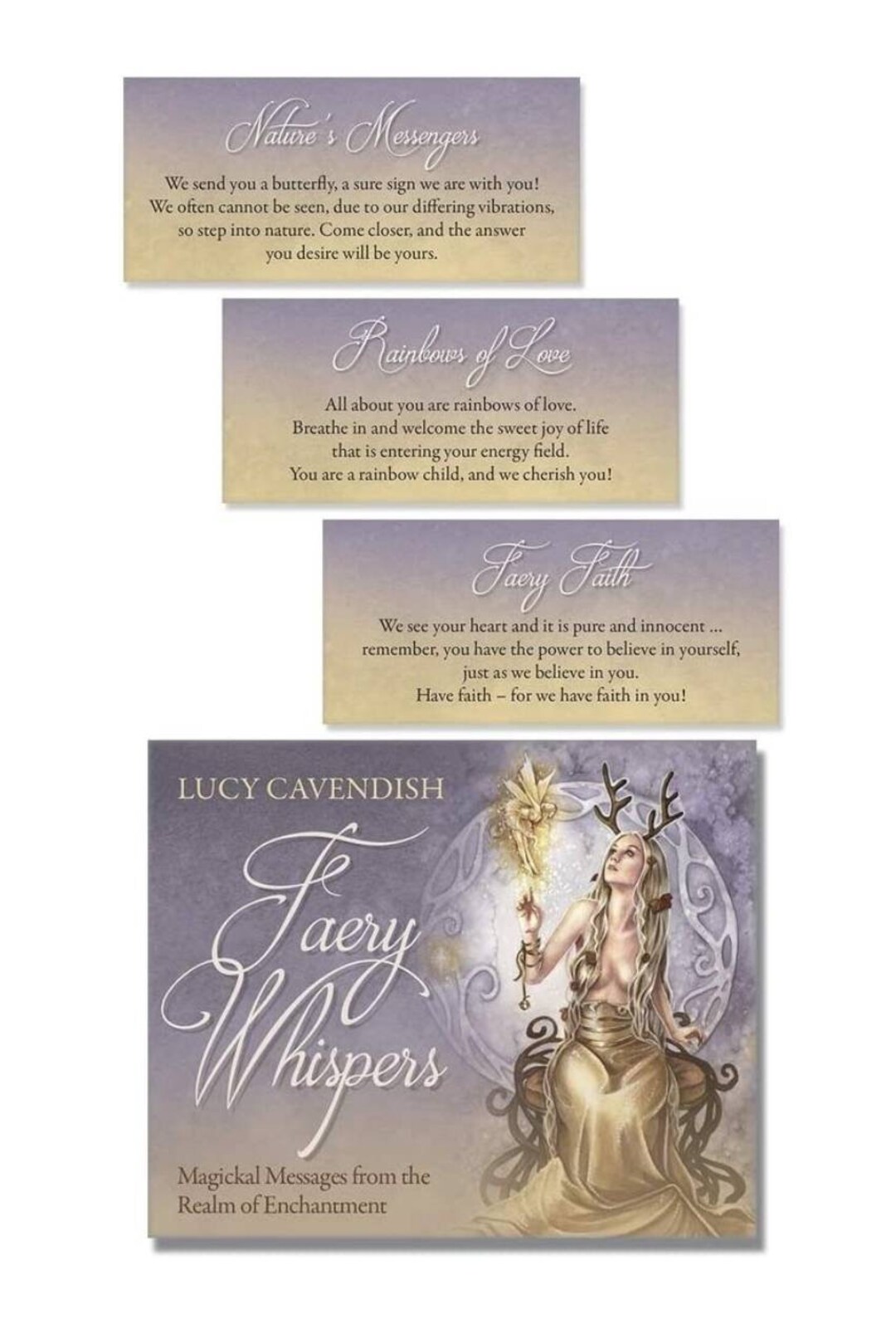 INSPIRATION CARDS!! Faery Whispers Oracle Card Deck (55 Cards)(standard ...