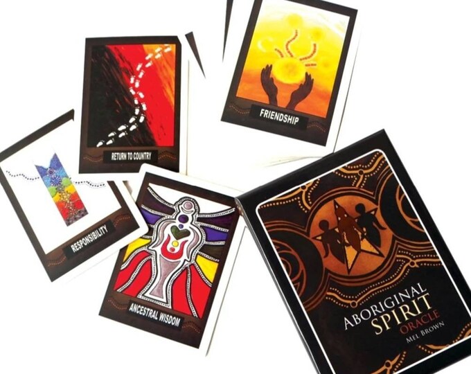 CARD DECK!! Aboriginal Spirit Oracle Deck and Guidebook Set (40 Cards ...