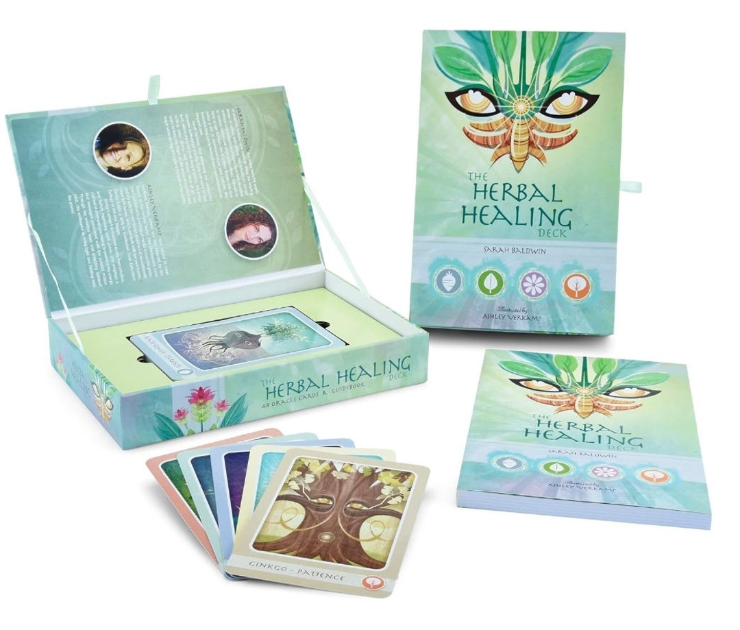CARD DECK!! the Herbal Healing Oracle Deck and Guidebook Set (48 Cards ...