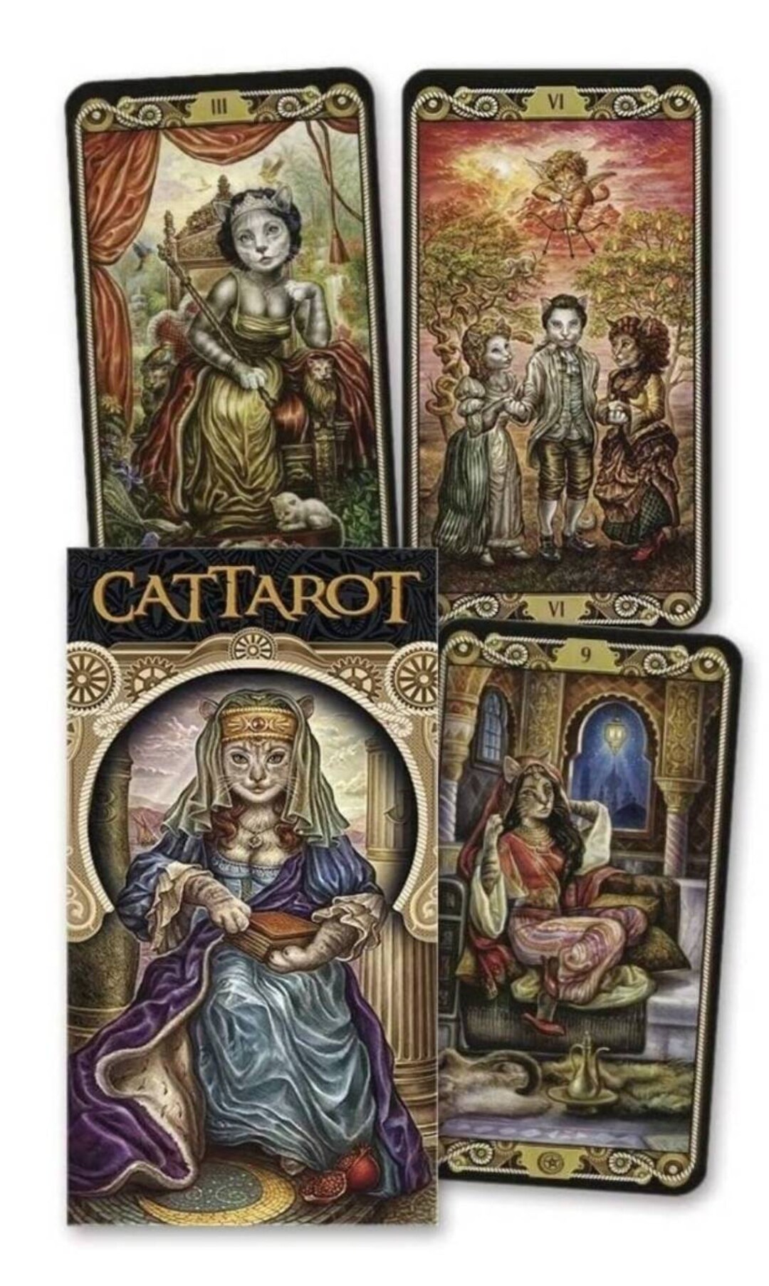 CARD DECK!! Cattarot Deck and Booklet Set (78 Cards)(standard Version ...