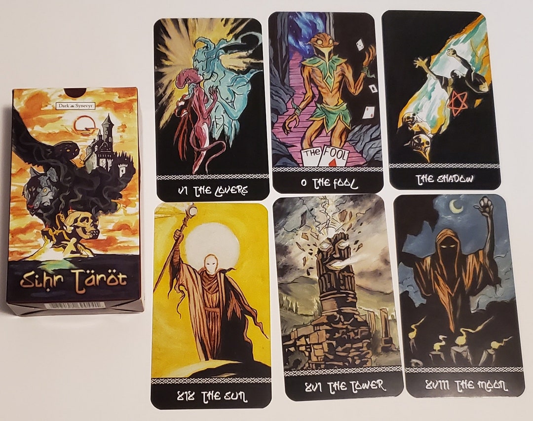 CARD DECK Sihr Tarot Deck and Guidebook Set 80 Cards & 56 Pagesstandard ...