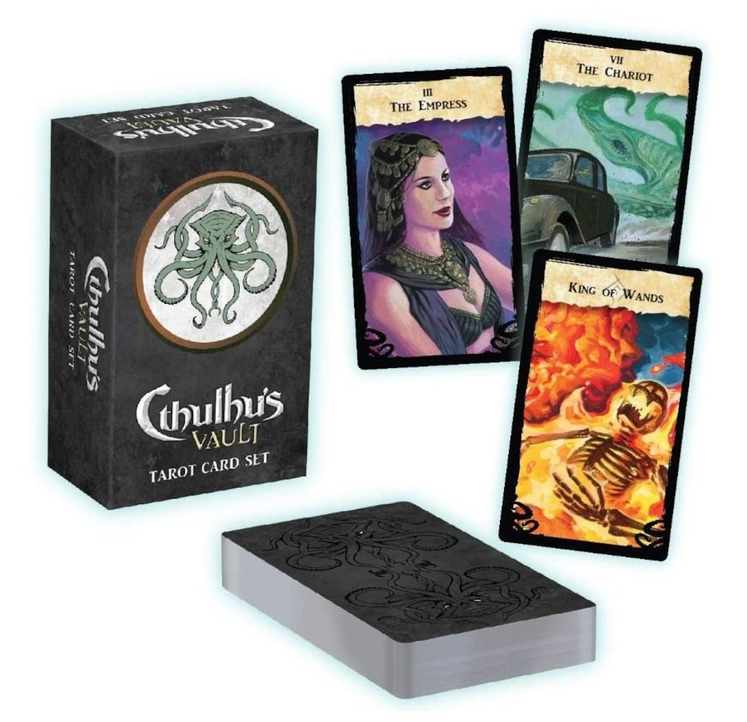 CARD DECK Cthulhu's Vault Tarot Deck and Guidebook Set - Etsy