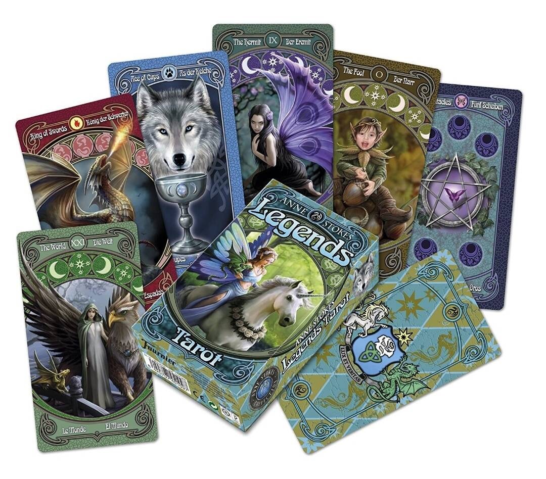 CARD DECK Legends Tarot Deck With Instructions 78 Cardsstandard Version ...
