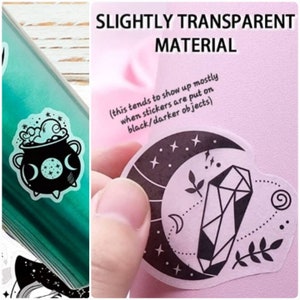 STICKER SHEETS!! Various "witchy" Sticker Sheets (4 Style Options)(140 ...