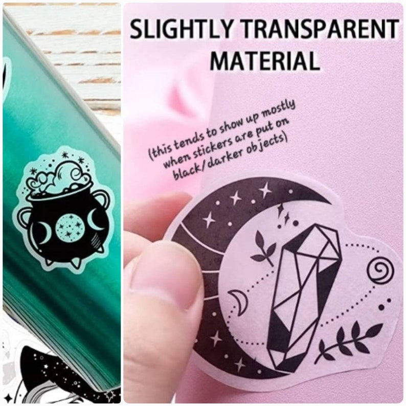 STICKER SHEETS!! Various "witchy" Sticker Sheets (4 Style Options)(140 ...